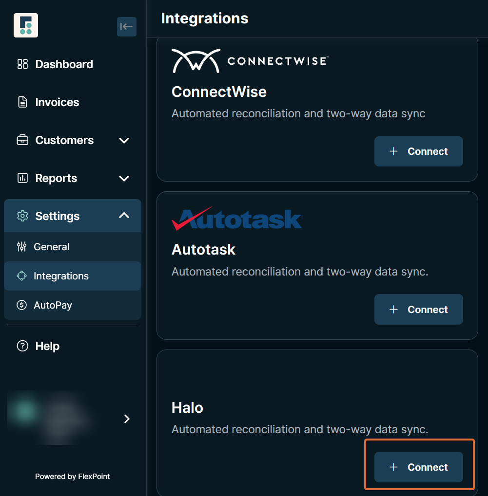 HaloPSA – FlexPoint