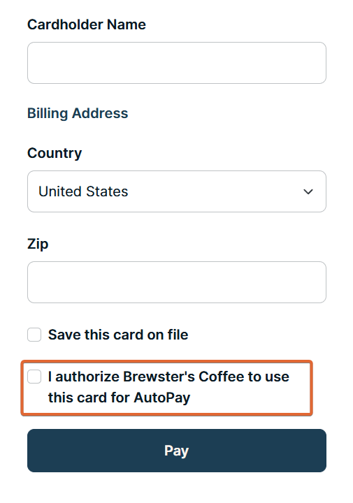 AutoPay Authorization – FlexPoint