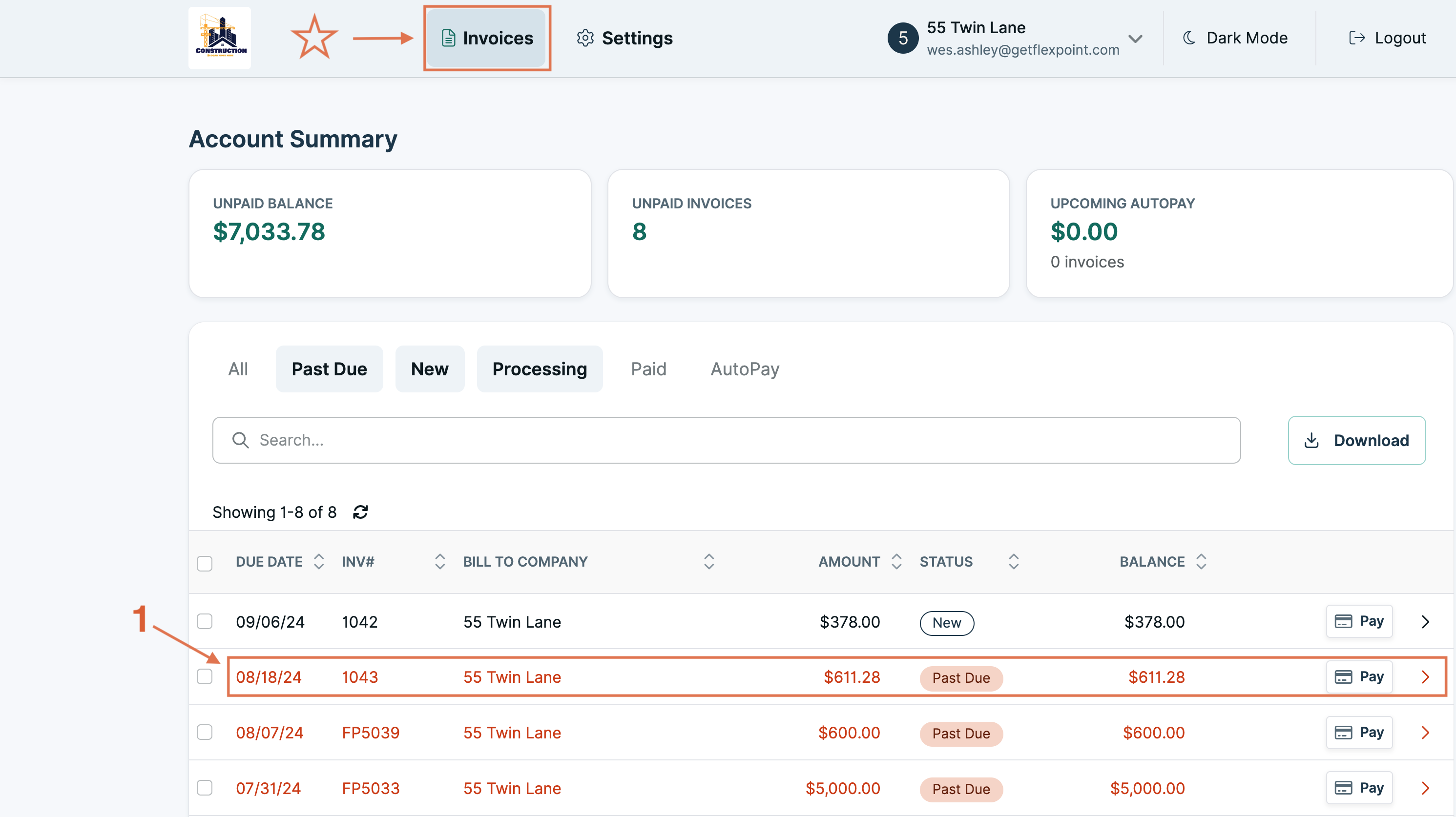 How to Download Invoice Attachments – FlexPoint