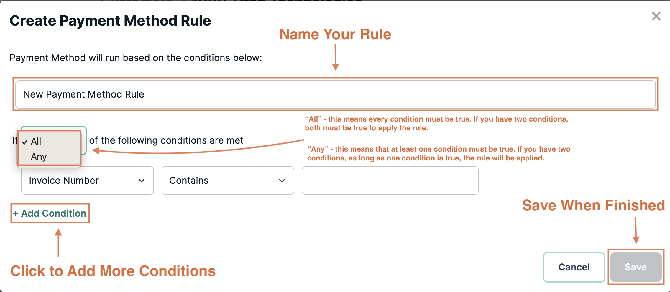 How to Add a Payment Method Rule – FlexPoint