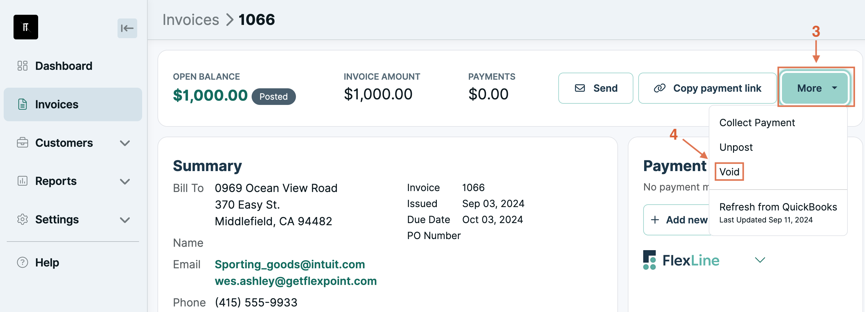 How to Void an Invoice – FlexPoint