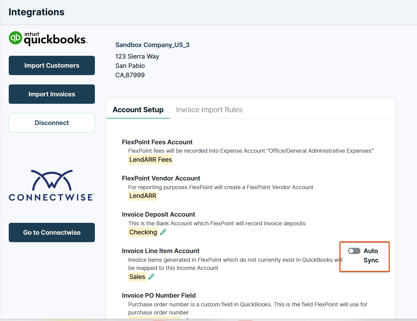 Integrations - Accounting – FlexPoint