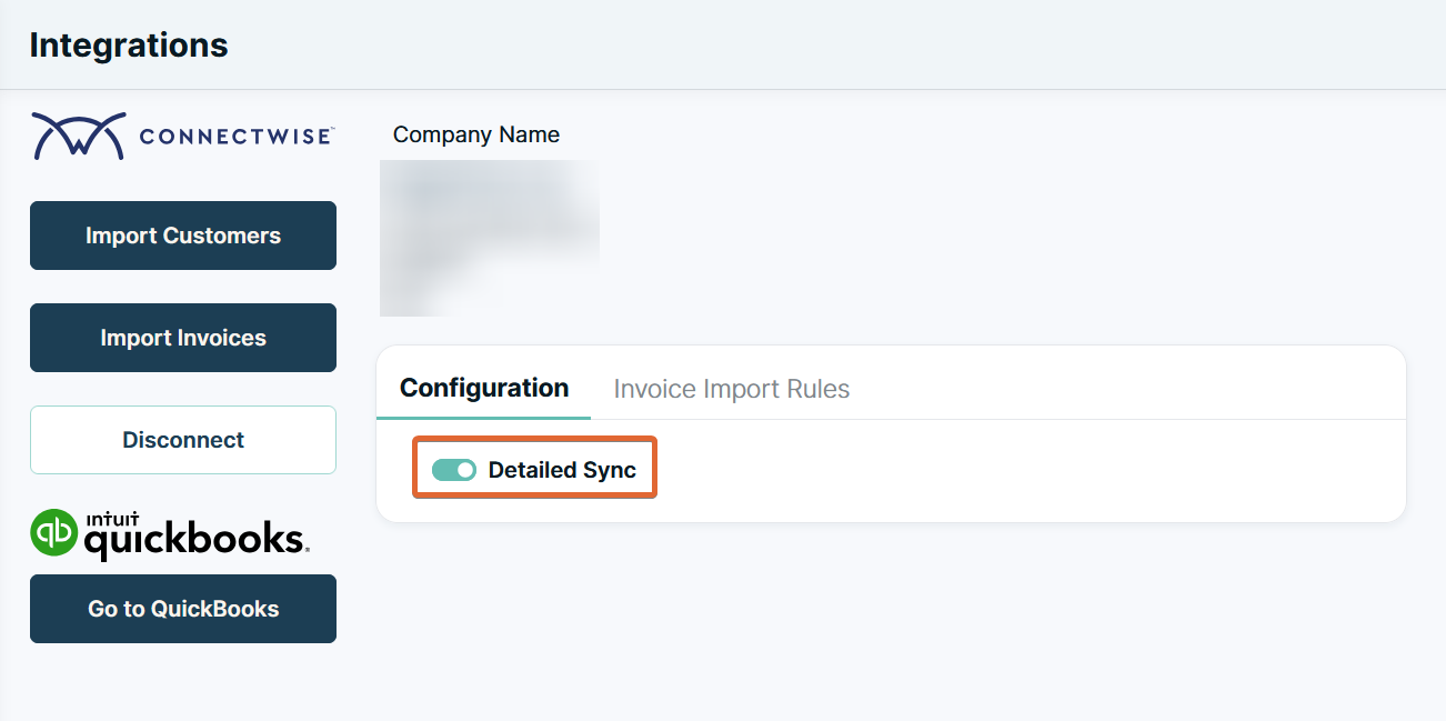 Detailed Sync - GL Connect – FlexPoint