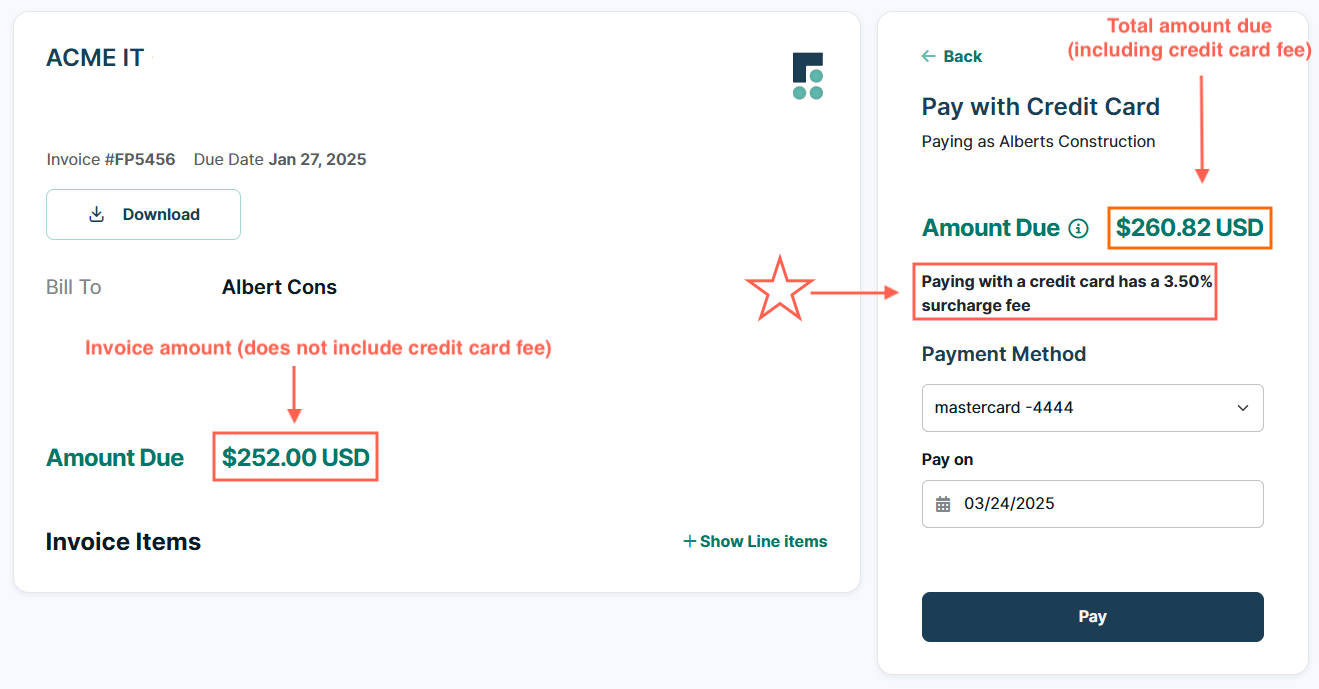 Credit Card Surcharge Visibility - Client Portal – FlexPoint